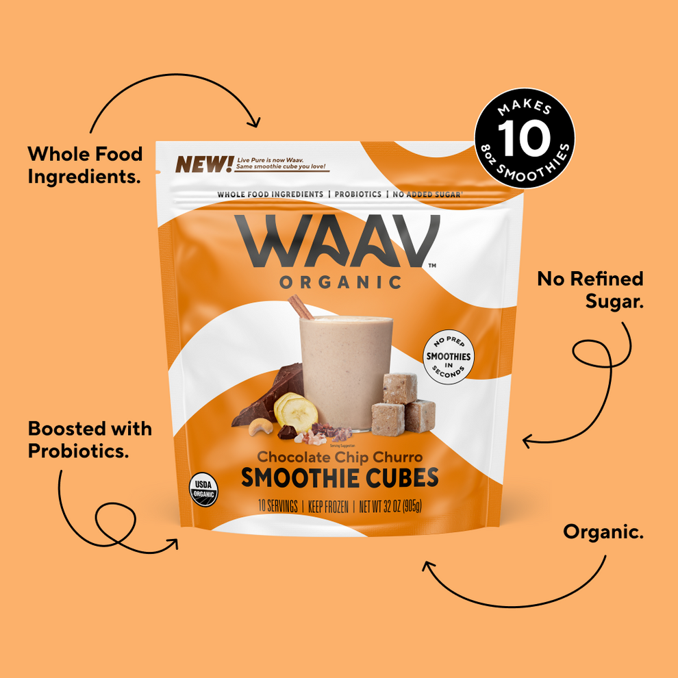 WAAV Organic | Chocolate Chip Churro Smoothie
