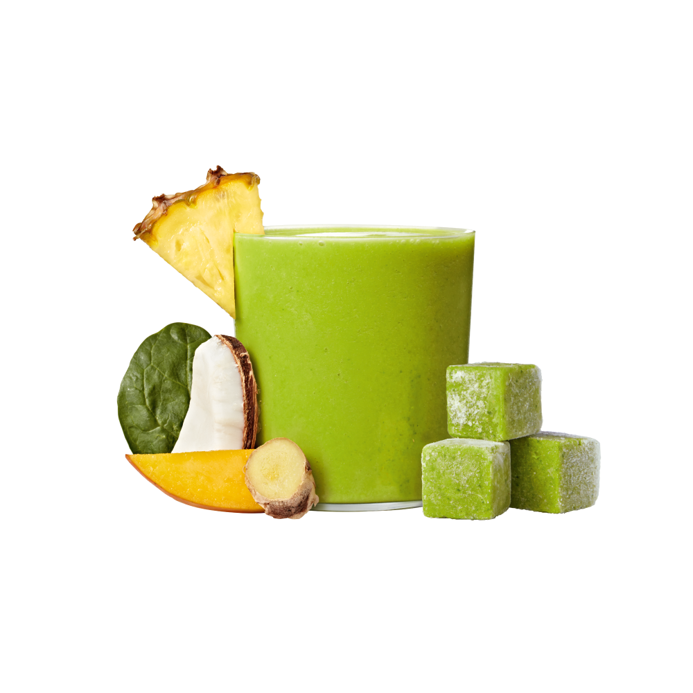WAAV Organic | Tropical Greens Smoothie Cube